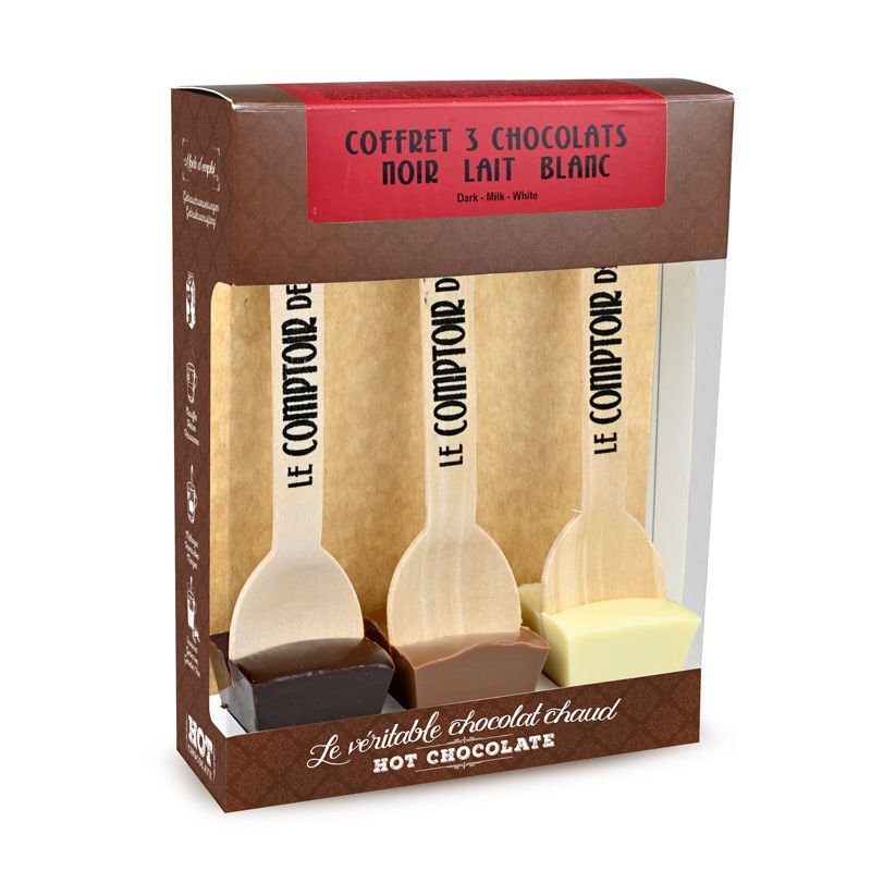 3 Chocolats - Doos met 3 Hot Chocolate®